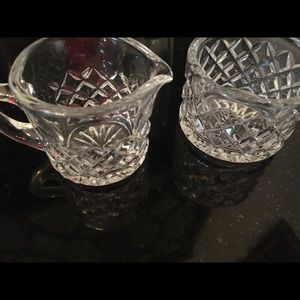 Spode | Dining | Spode Creamer Sugar Hand Cut Faceted Crystal | Poshmark